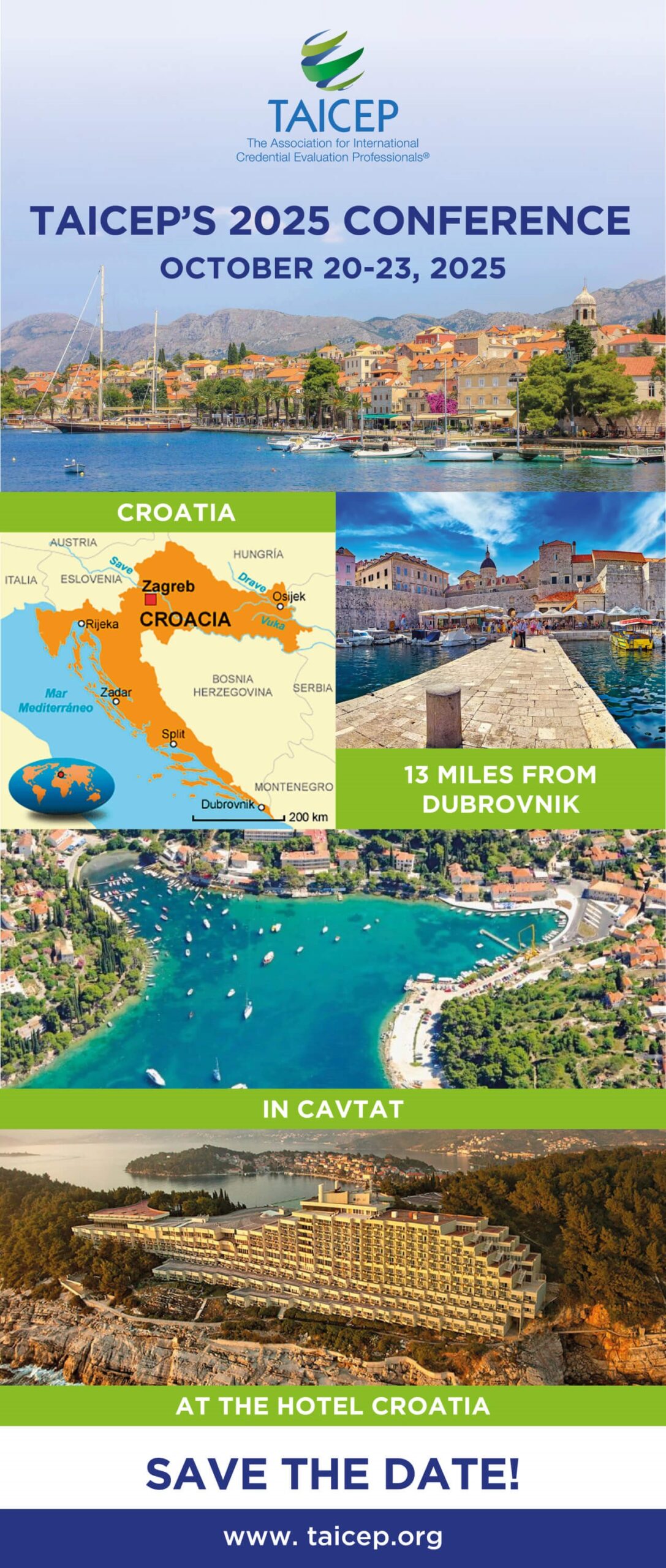 Save the Date: Our 2025 Annual Conference to be held in Croatia! – October 2024 TAICEP Talk ...